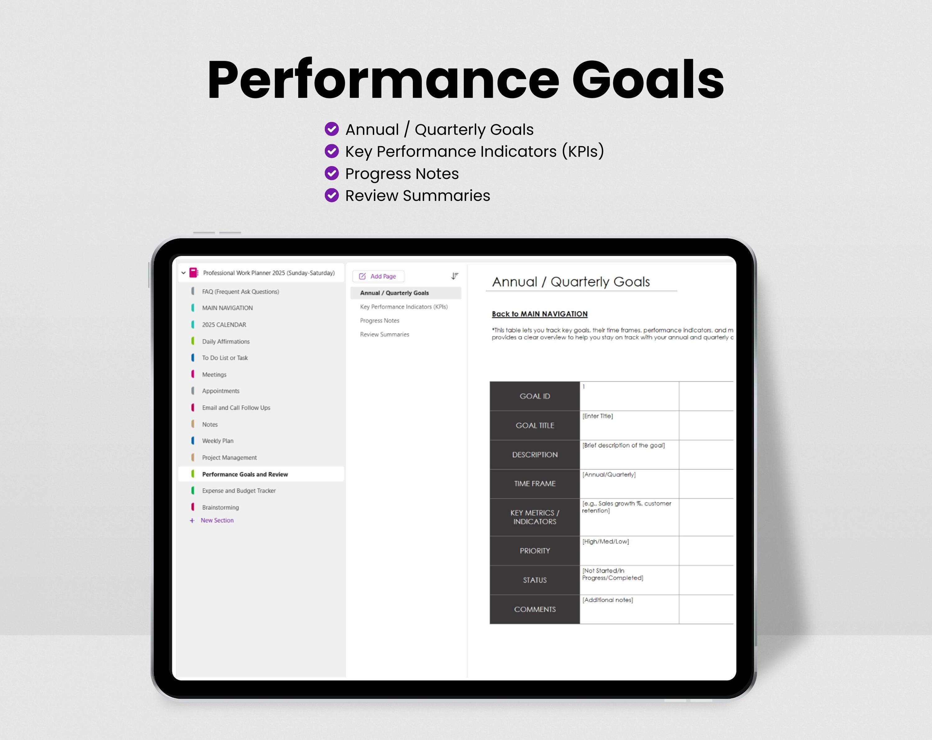 One Note Template for Work Calendar Onenote Templates for Home Onenote ...