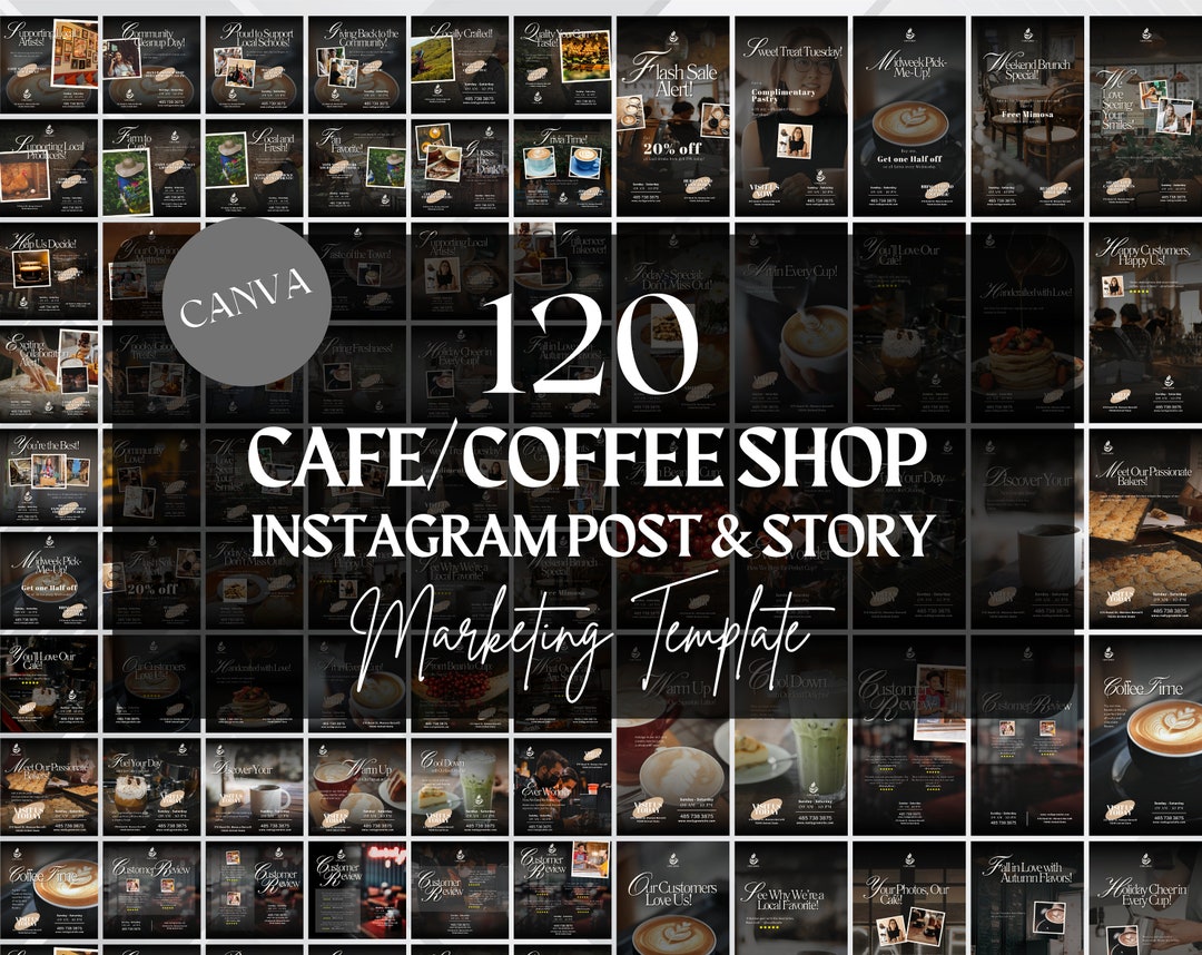 120 Cafe Instagram Post Coffee Shop Instagram Post Instagram Story ...