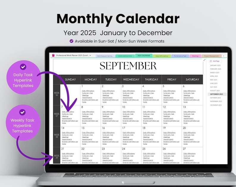 One Note Template for Work Calendar Onenote Templates for Home Onenote ...