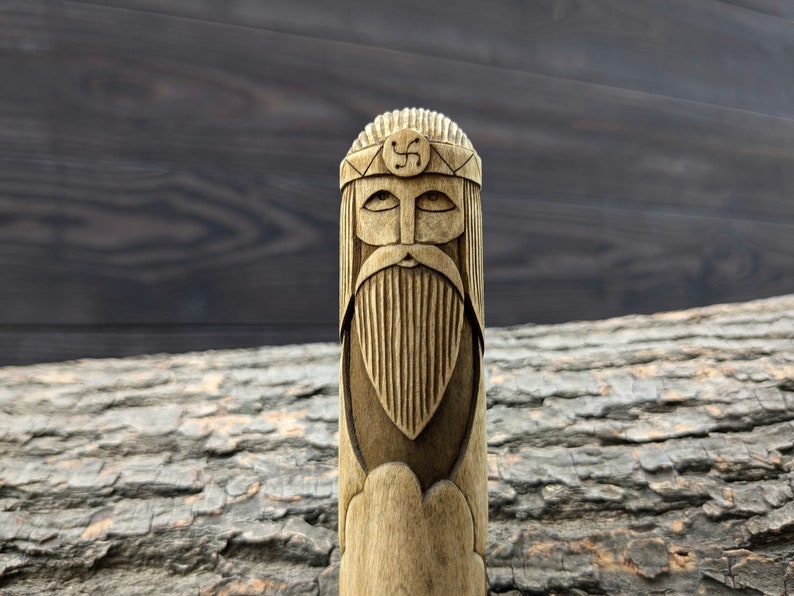 Slavic God Rod. Wooden Gods Statue. Slavic Pantheon. Mythology Altar ...