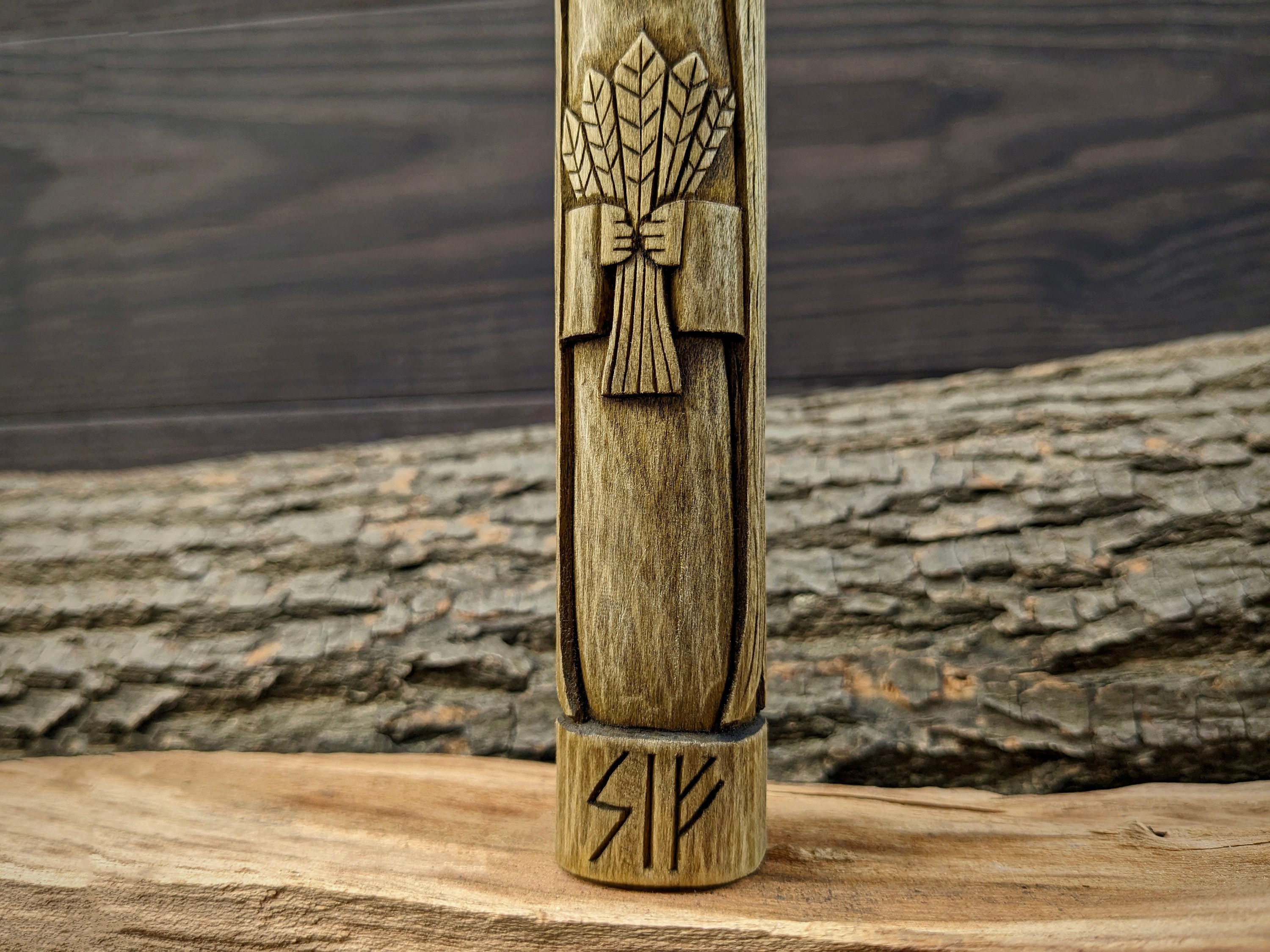 Scandinavian Goddess Sif. Wooden Gods Sculpture. Norse Pantheon ...
