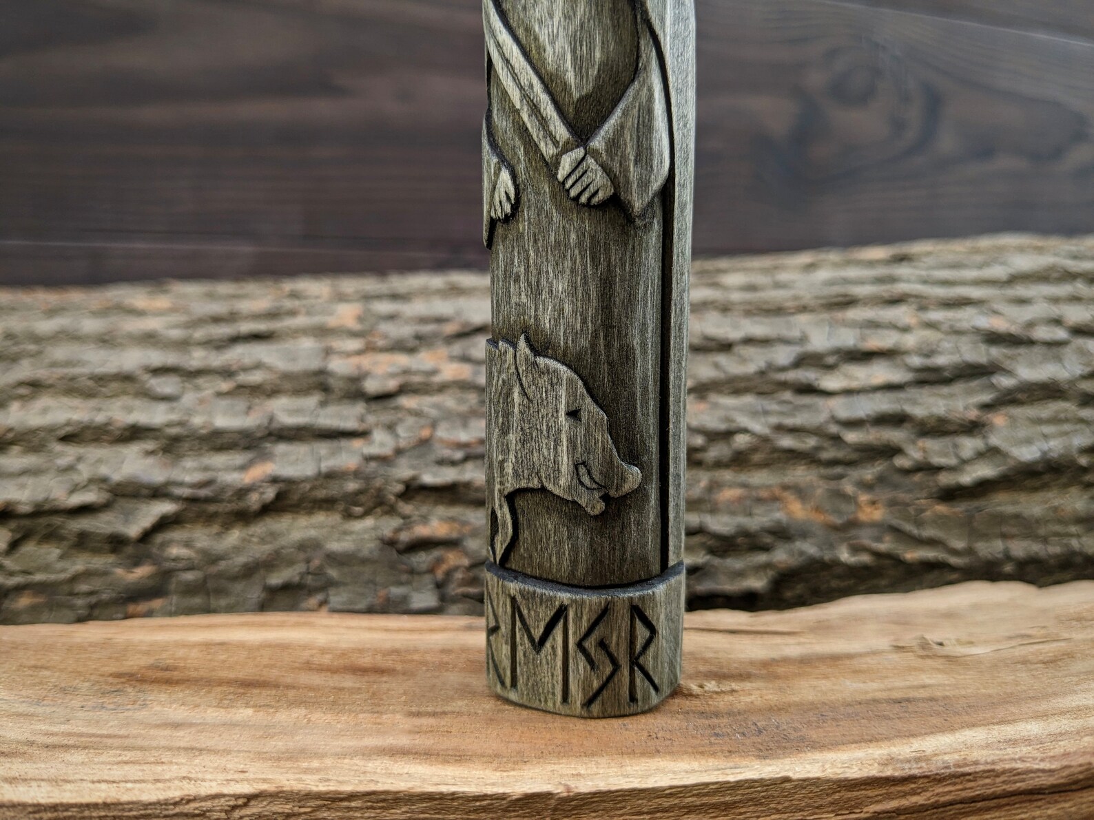 Scandinavian God Freyr. Wooden Gods Sculpture. Norse Pantheon ...