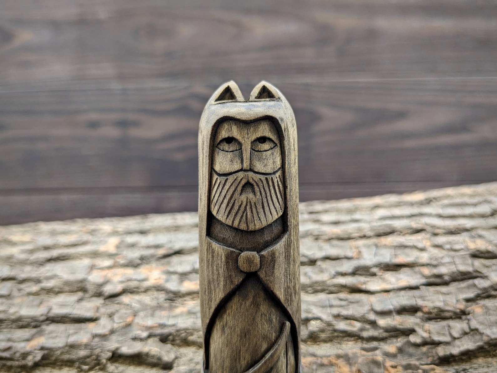 Scandinavian God - Ullr. Wooden Gods Sculpture. Norse Pantheon ...