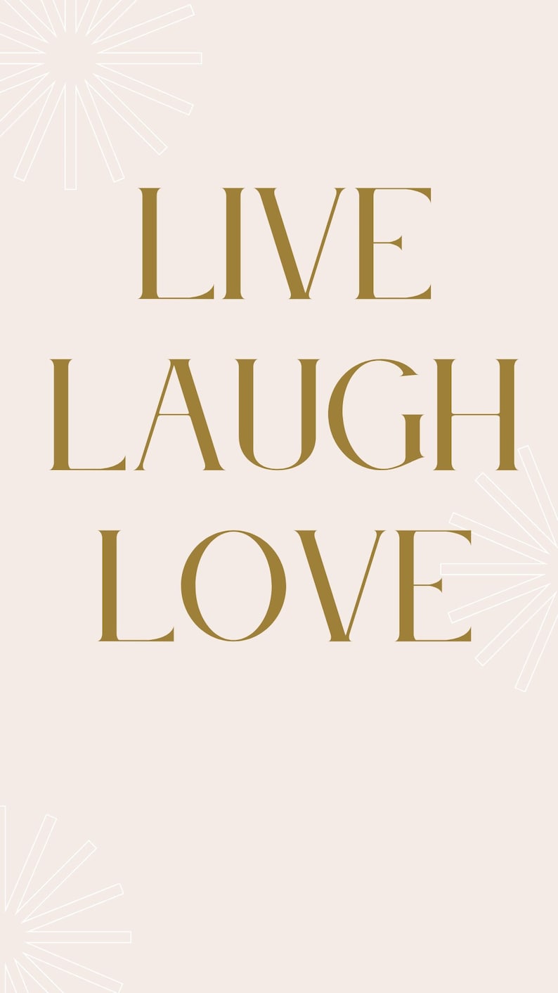 Live Laugh Love Prinatable - Etsy