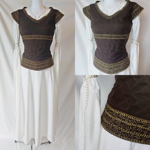 Eowyn Cosplay LOTR Costume Lord of the Rings Fantasy Gown Embroided - Etsy