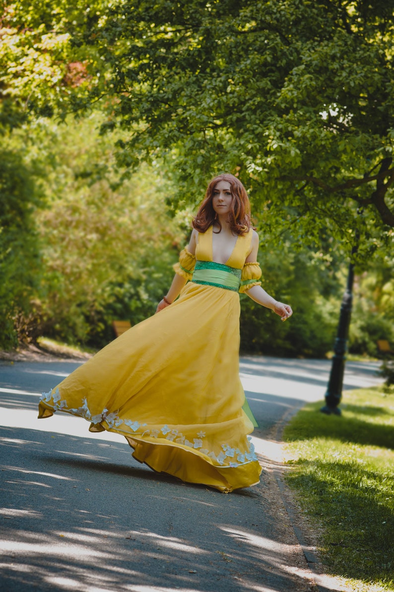 Ida Emean Elven Gown Summer Cosplay Witcher Elf Sorceress LARP - Etsy