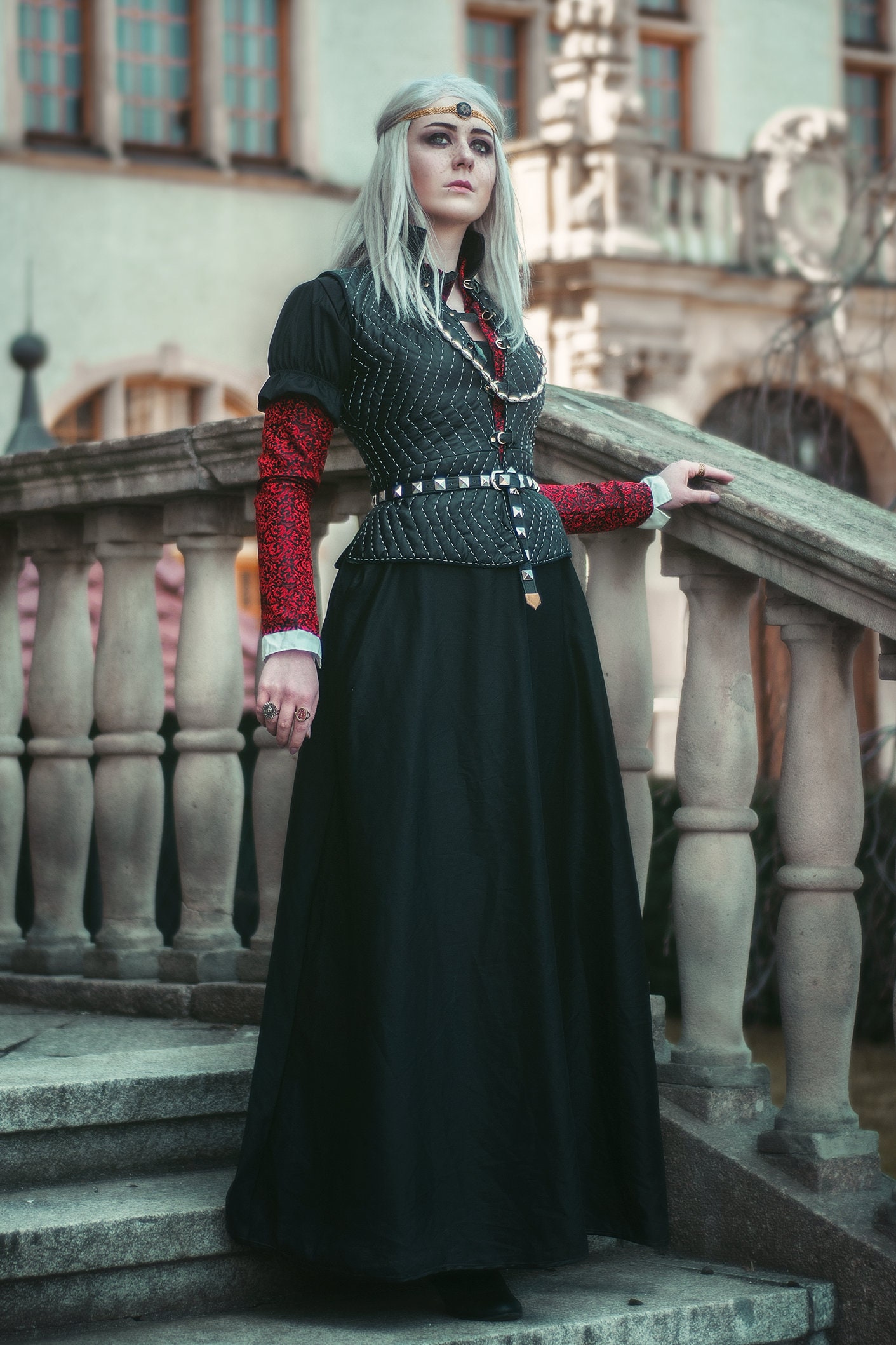 Ciri Empress Witcher Cosplay Nilfgaard Costume Larp Queen Gown - Etsy