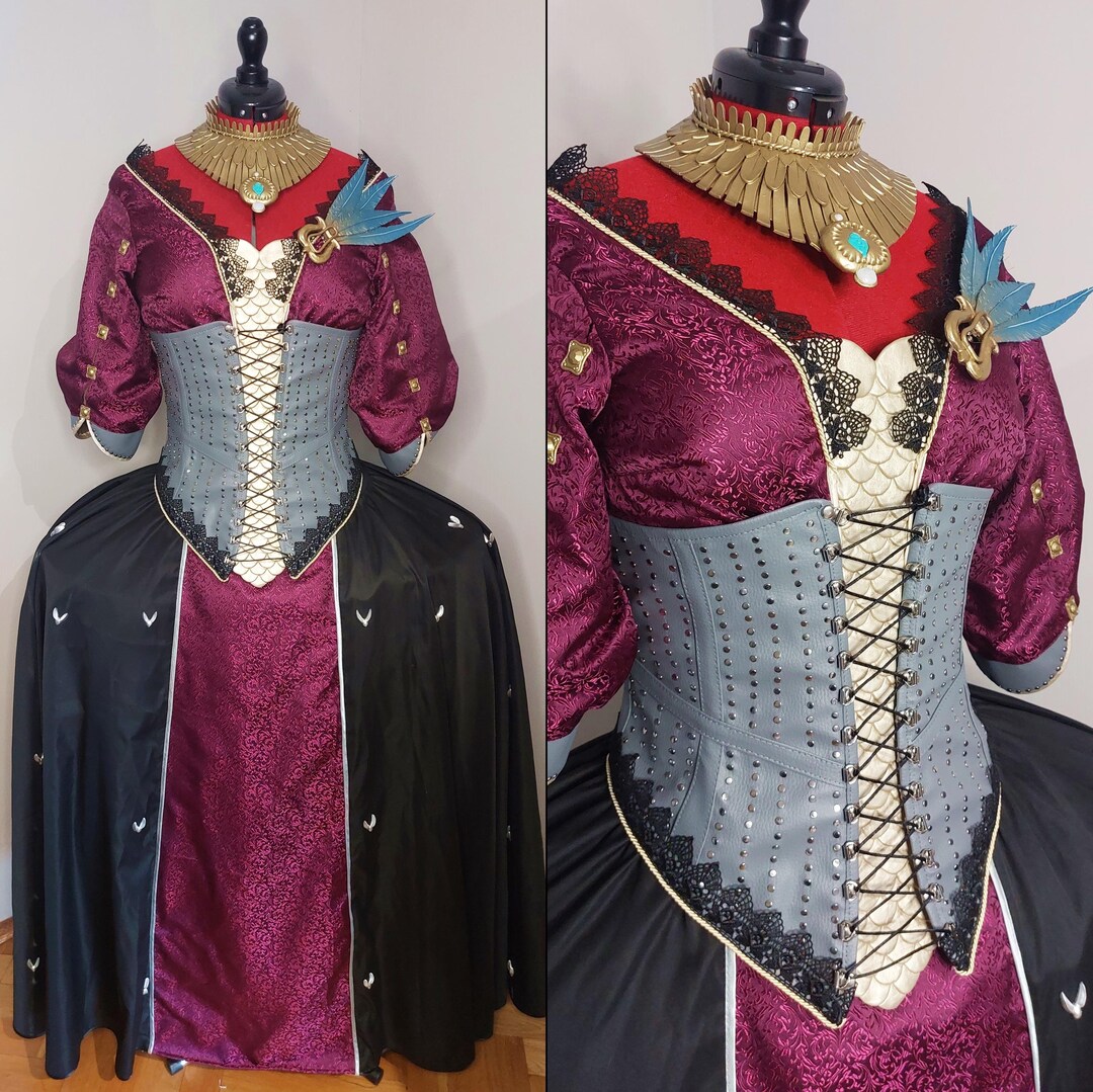 Morrigan Ball Gown Cosplay Costume Dress Dragon Age Renaissance Fair ...