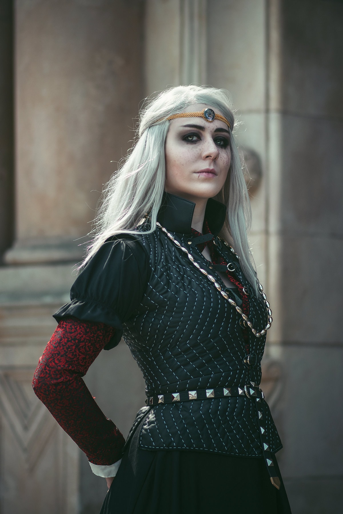 Ciri Empress Witcher Cosplay Nilfgaard Costume Larp Queen Gown - Etsy