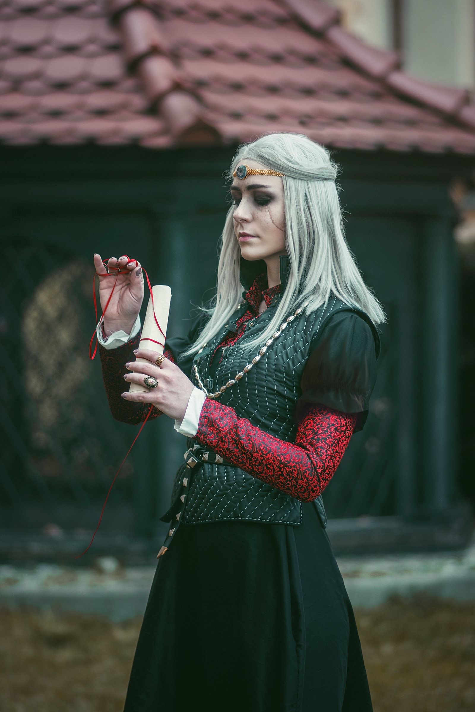 Ciri Empress Witcher Cosplay Nilfgaard Costume Larp Queen Gown - Etsy