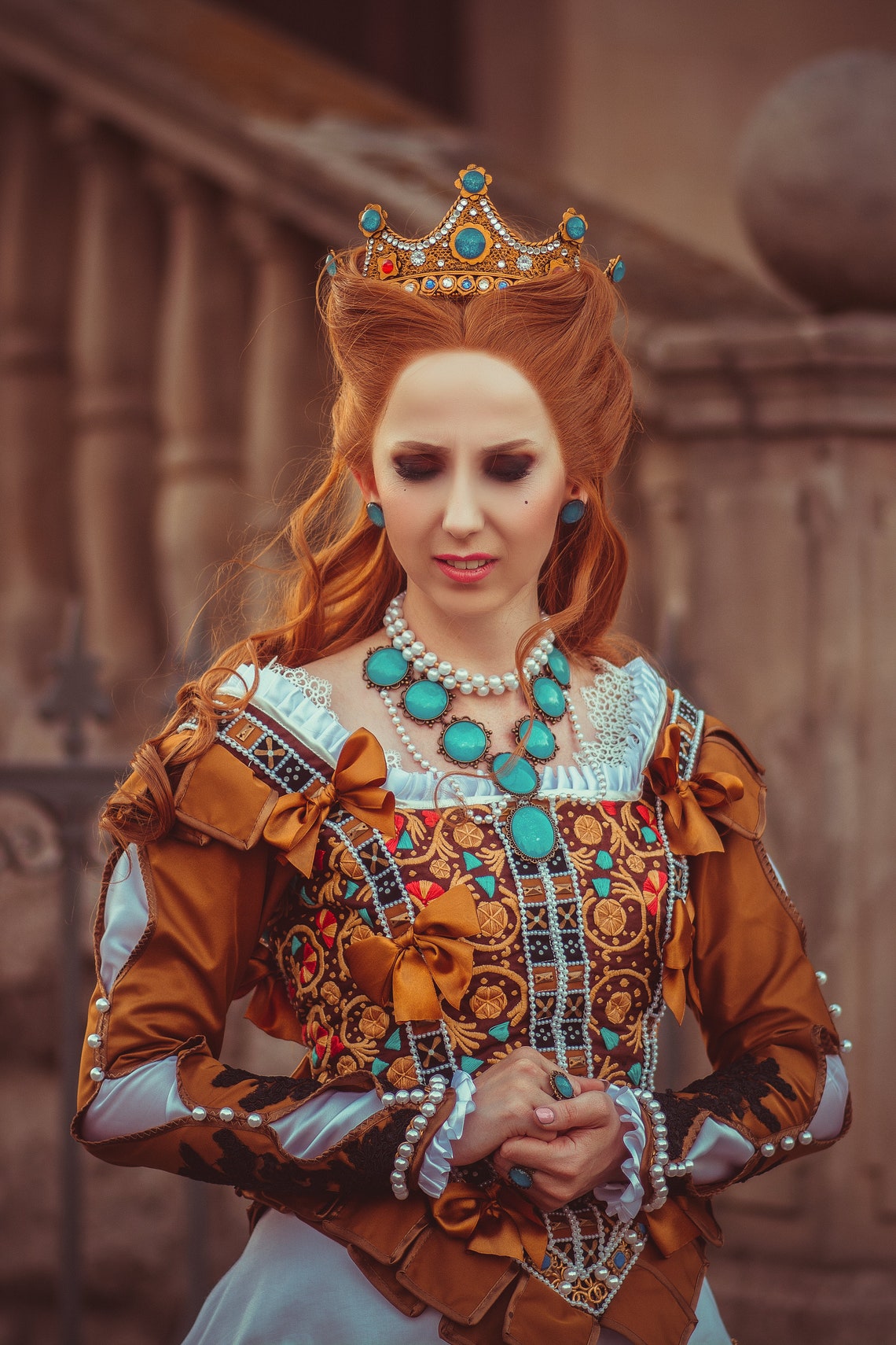 Anarietta Duchess Witcher Queen Anna Henrietta Dress Ball Cosplay ...