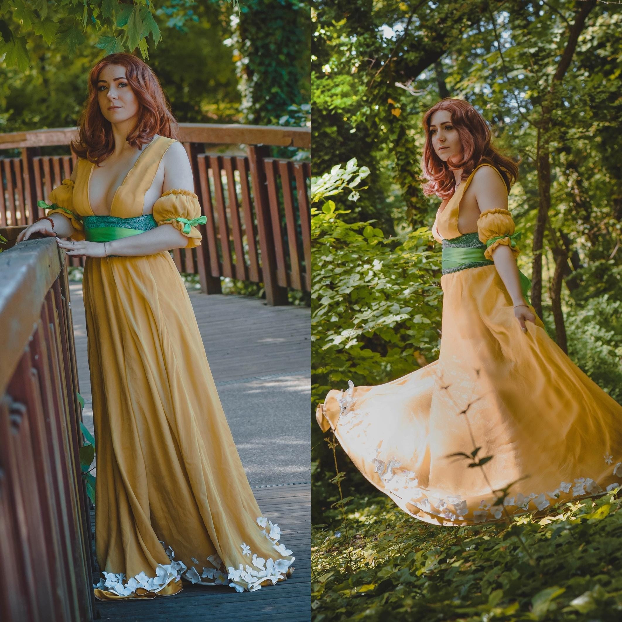 Ida Emean Elven Gown Summer Cosplay Witcher Elf Sorceress LARP - Etsy