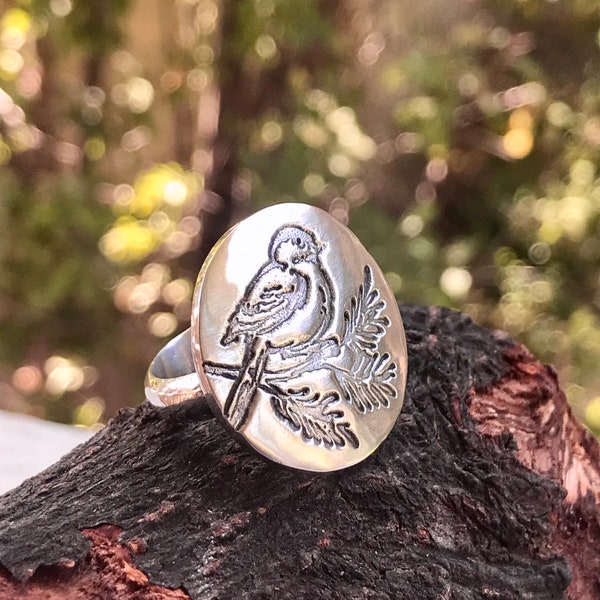 Silver Bird Ring - Etsy