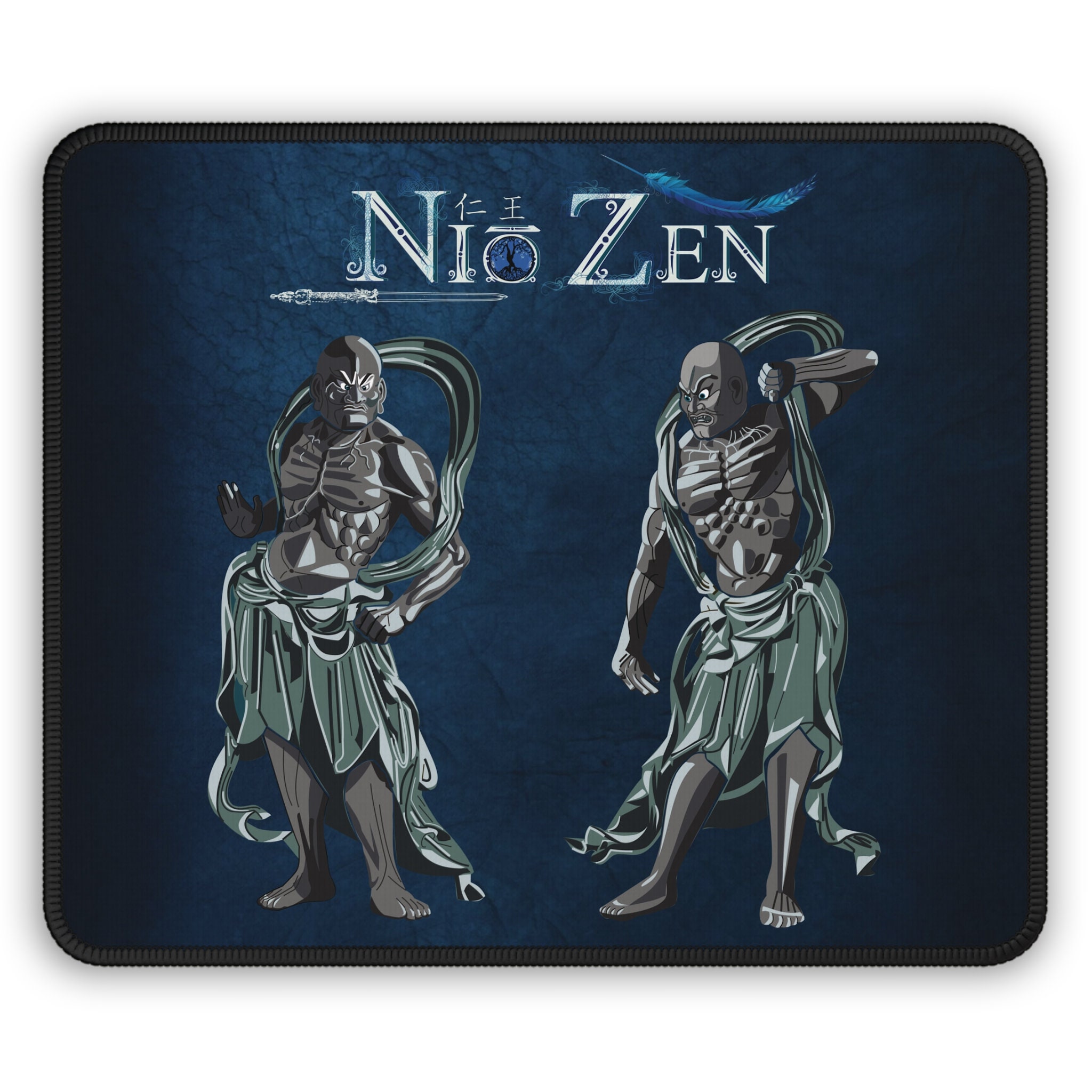 Nio Zen Ungyo and Agyo Gaming Mouse Pad, Anti-slip, Zen-warrior, Modern ...