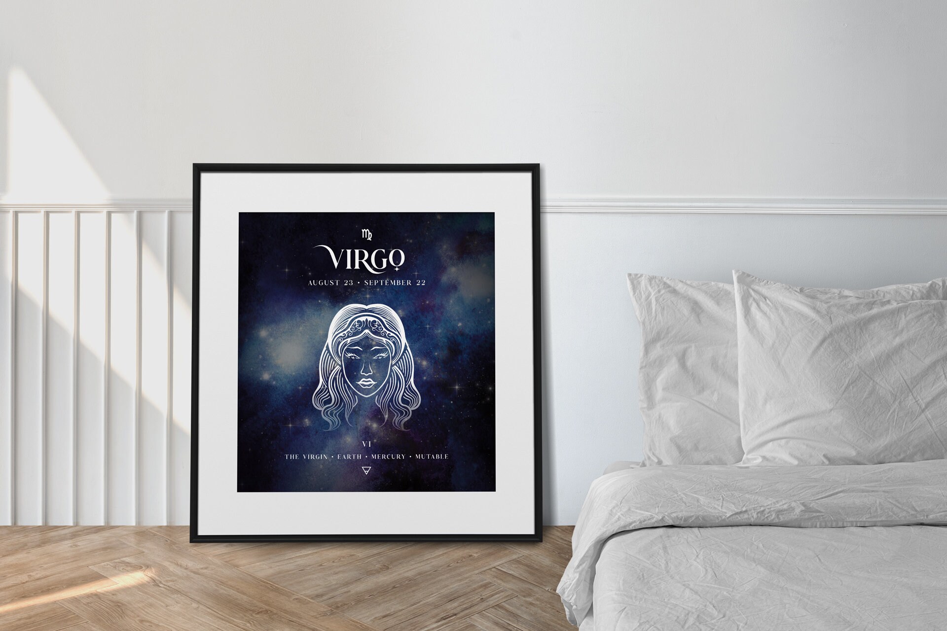 Virgo Zodiac Poster, Digital Download Print, Astrology, Horoscope ...