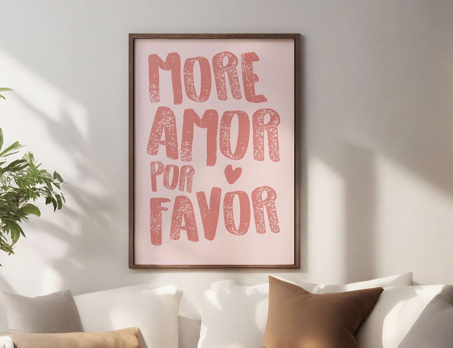 More Amor Por Favor Digital Art Print, Hand-lettered Poster, Love Wall ...