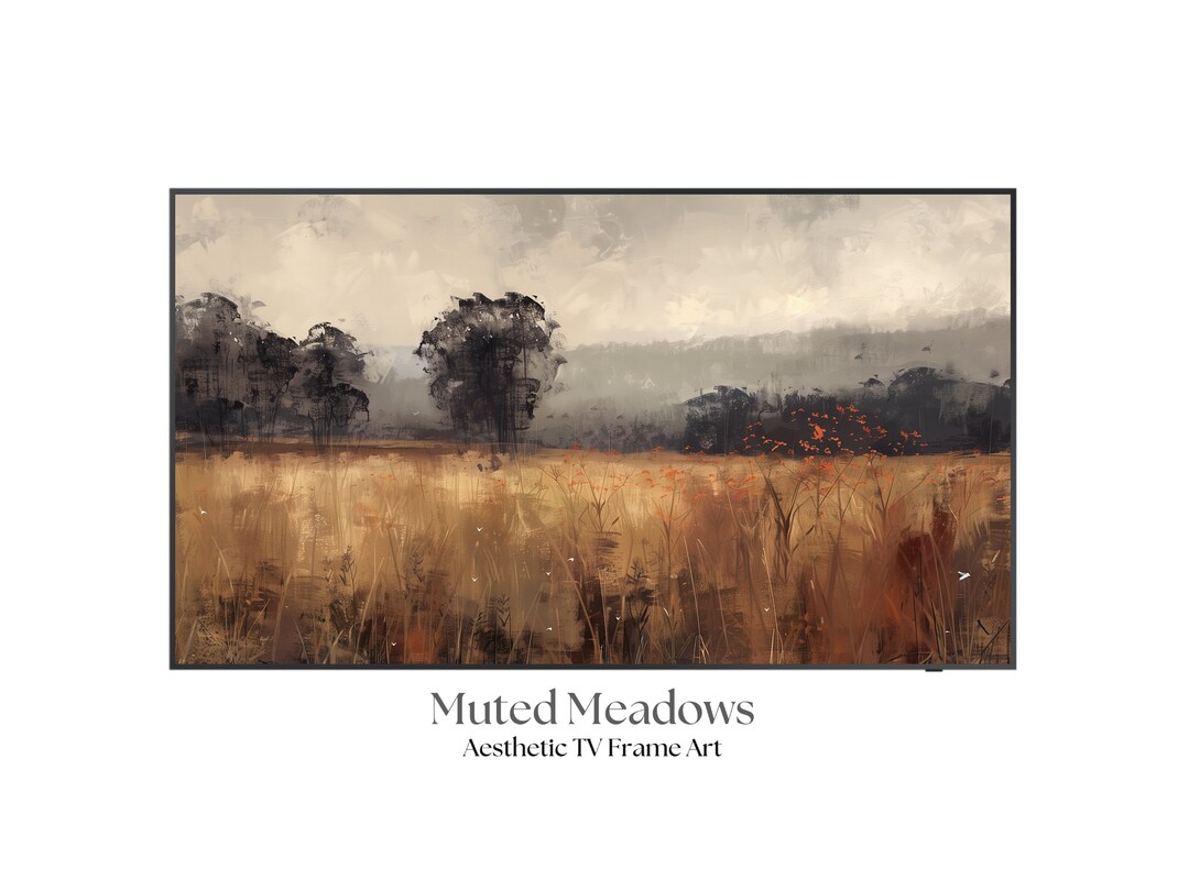 Harvest Season Fall Frame TV Art, Digital Nature Landscape Painting ...