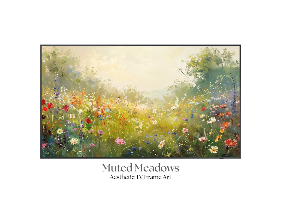 Uplifting Flowers in Spring Bloom Frame TV Art, Digital Spring Nature ...