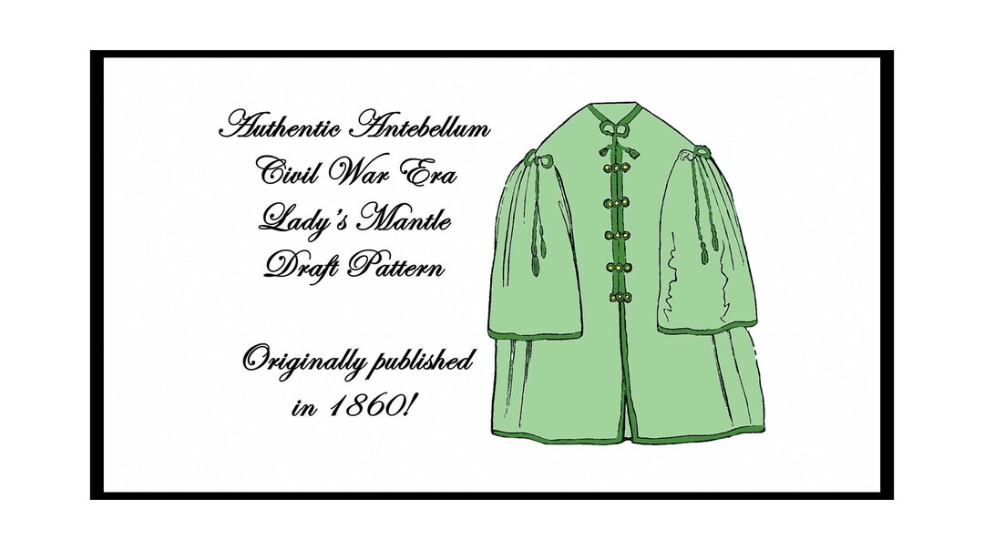 Antebellum Civil War Spring Mantle Pattern 1860 PDF DOWNLOAD Victorian ...