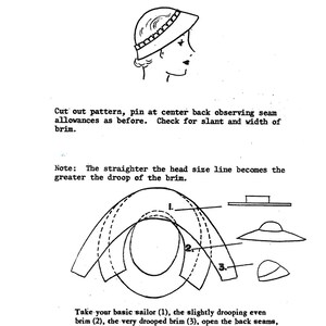 1953 Millinery Book Hat Making Make RETRO Hats Draft Patterns Milliner ...