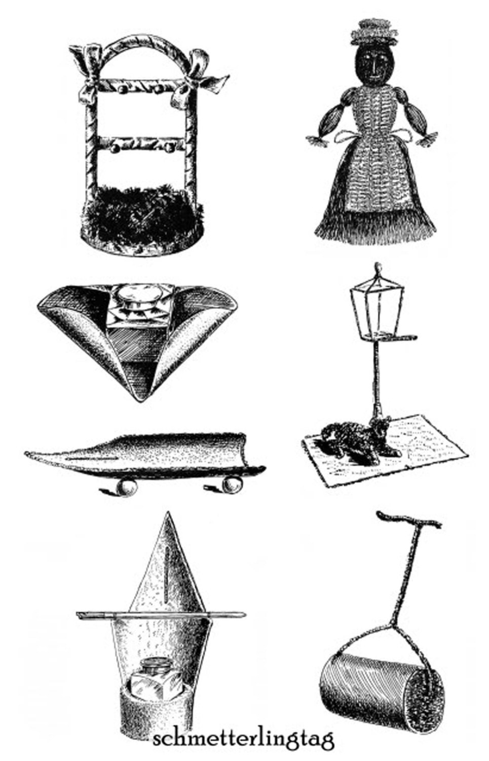 Victorian Pen Wiper Book Instructions Patterns 1889 Penwiper Penwipers ...