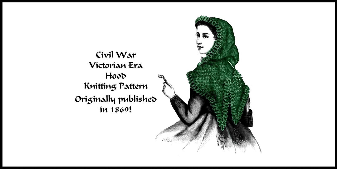 Civil War Capelet Knit Pattern 1869 PDF DOWNLOAD Elegant Victorian ...