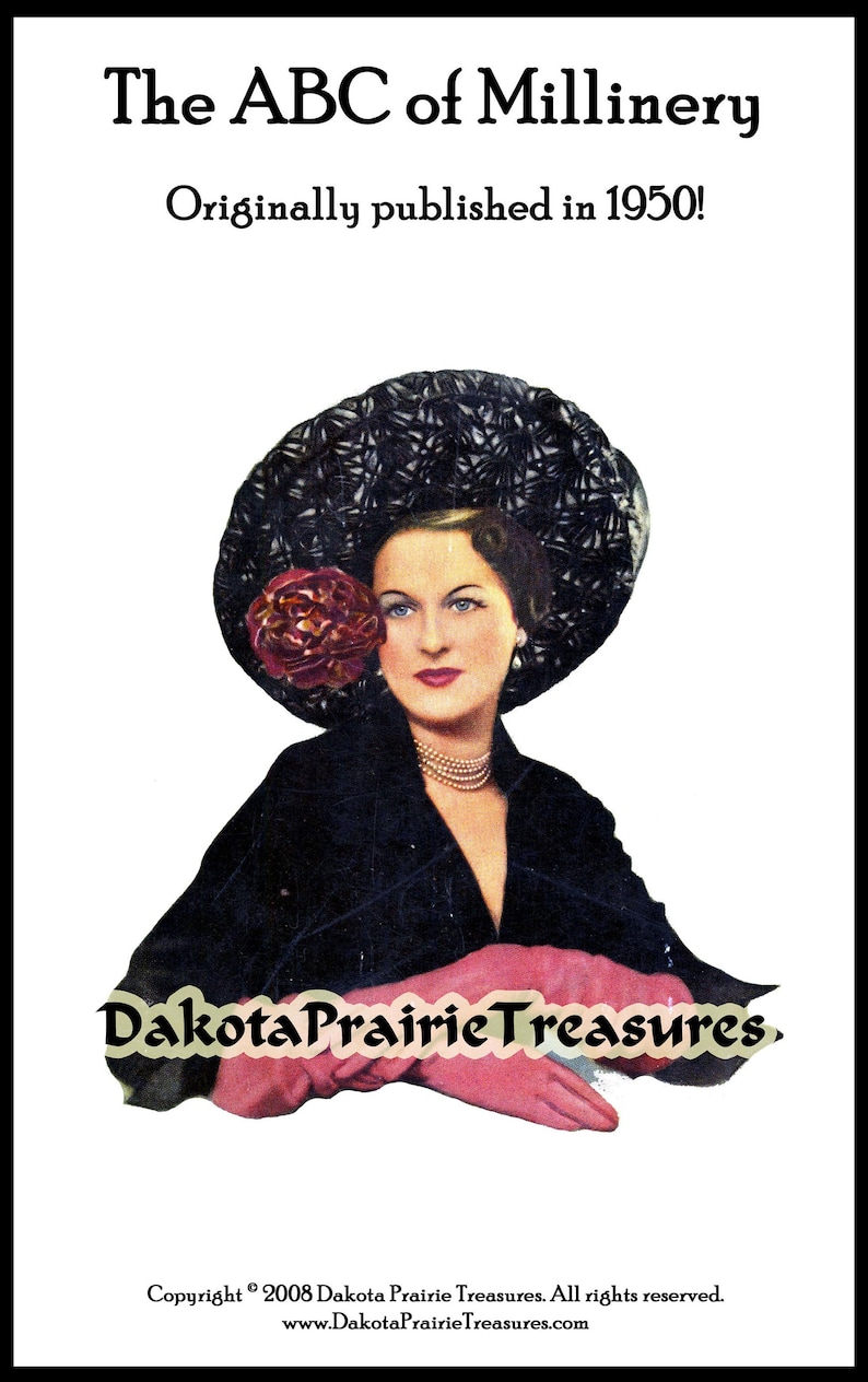 1950 Millinery Book Retro Hat Making Make Hats How to Ritcher Milliner ...