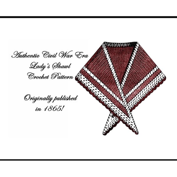 Crochet Civil War Shawl Pattern - Etsy