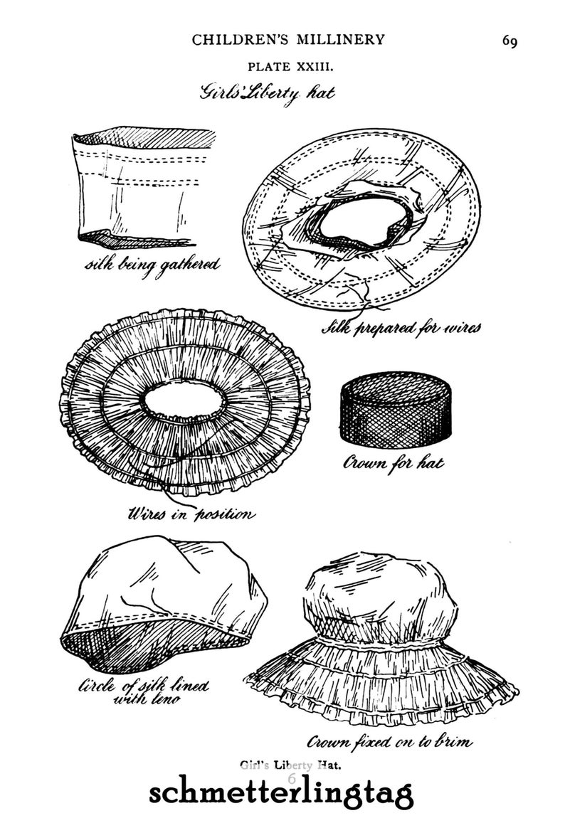 Practical Home Millinery Book 1912 Make Downton Abby Hats Bonnets ...