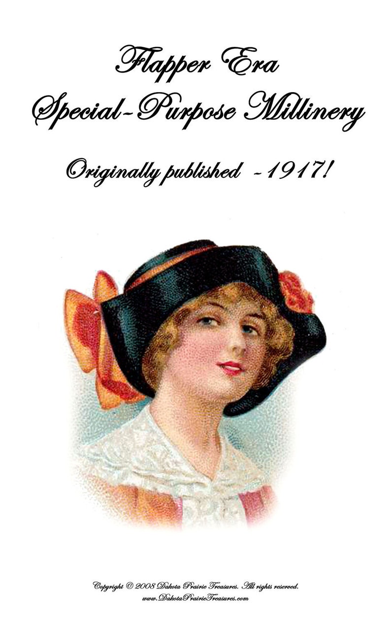 Flapper Era Millinery Book DIY Make Hats Special Purpose How - Etsy