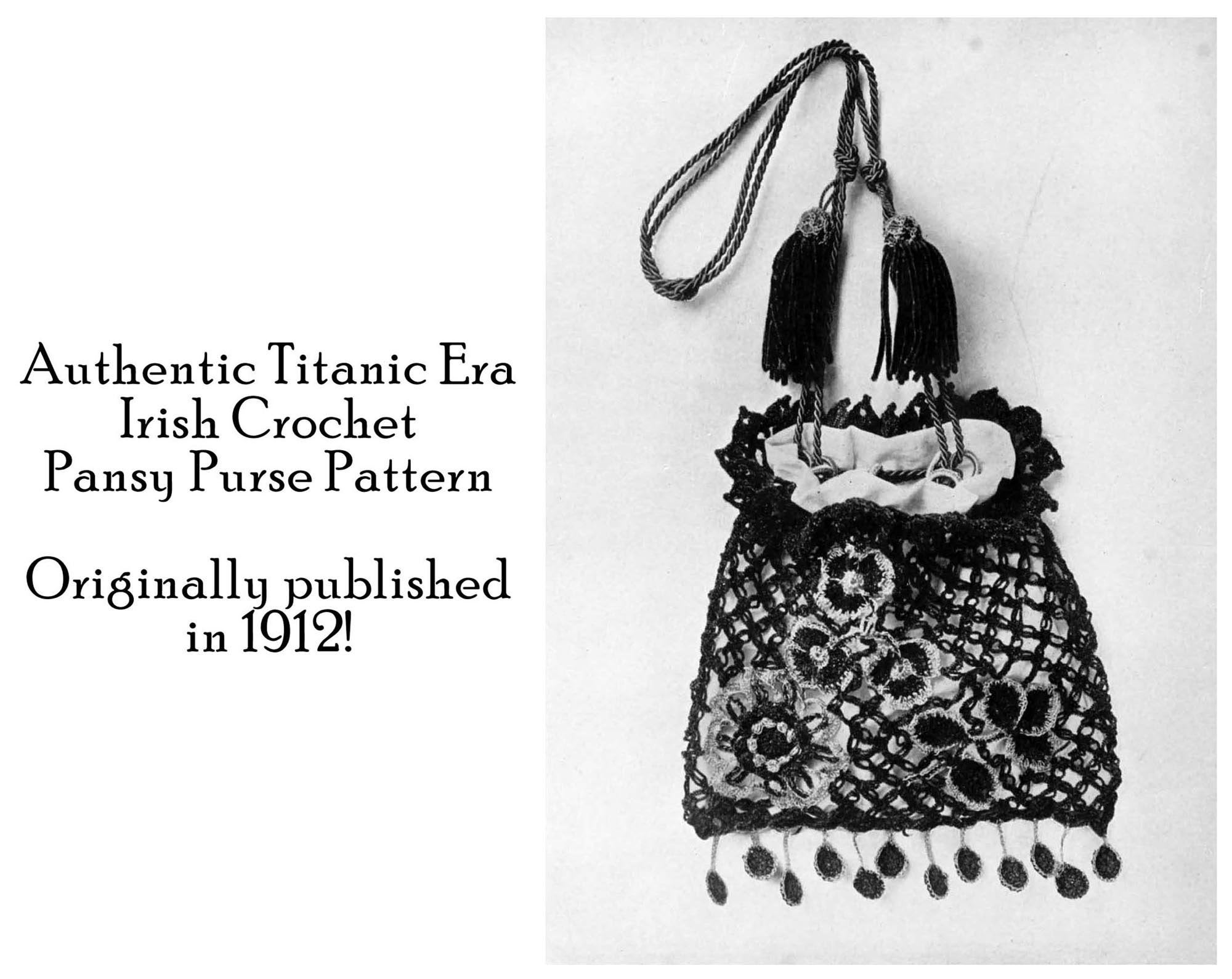 Irish Crochet Purse Pattern