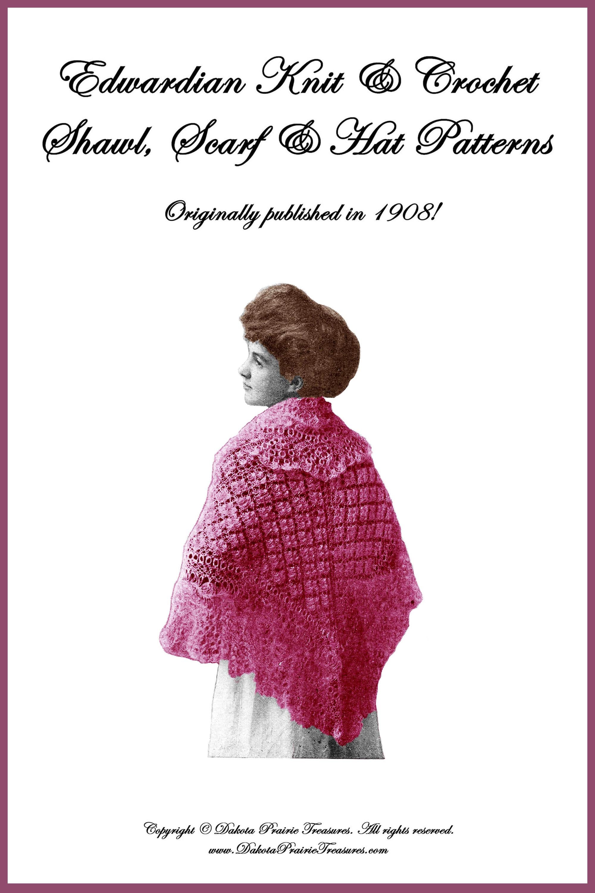 Vintage Shawl Crochet Pattern 1908 DOWNTON ABBEY Victorian Edwardian ...