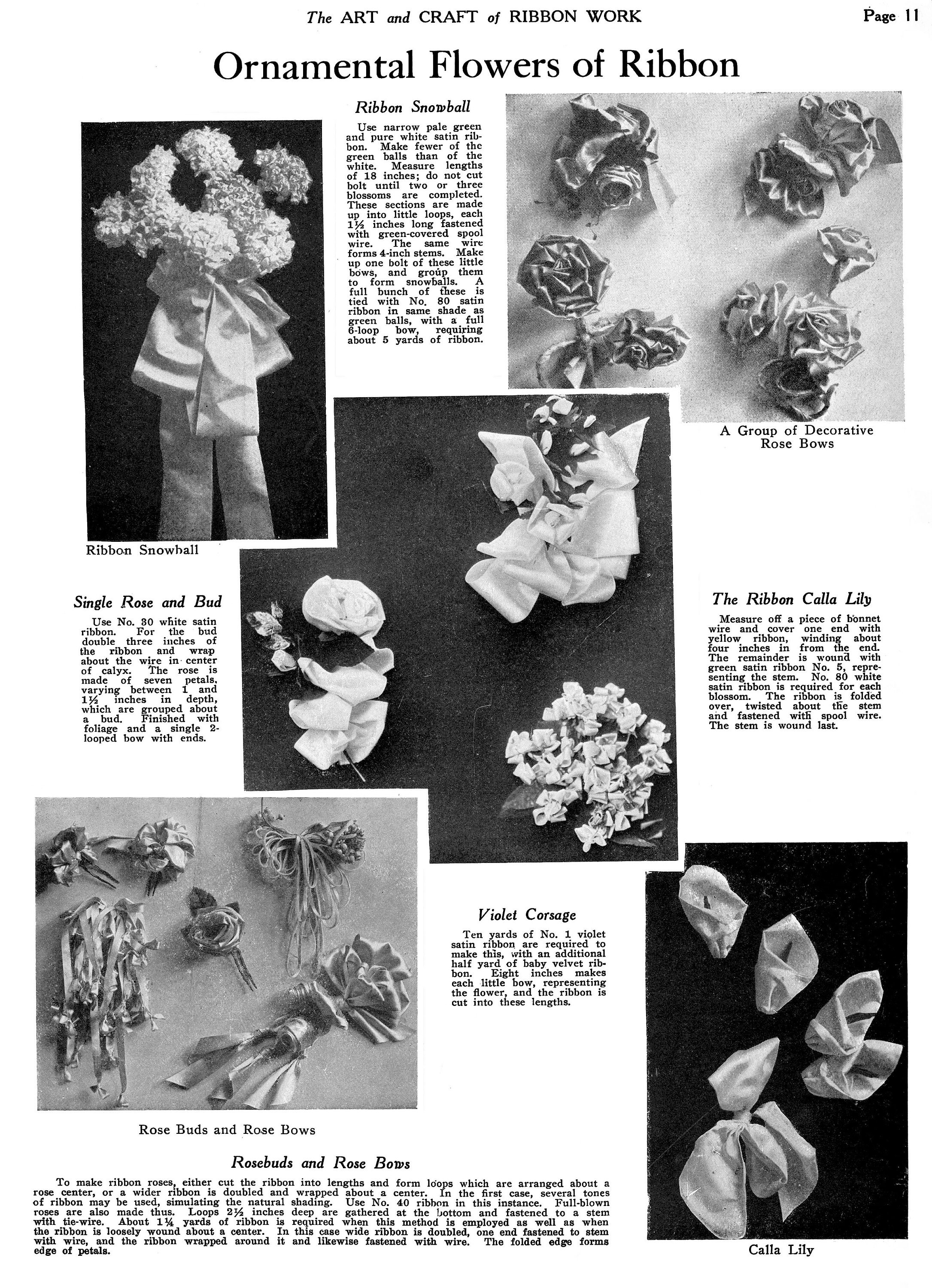 Millinery Art & Craft of Ribbonwork PDF DOWNLOAD Book 1919 - Etsy