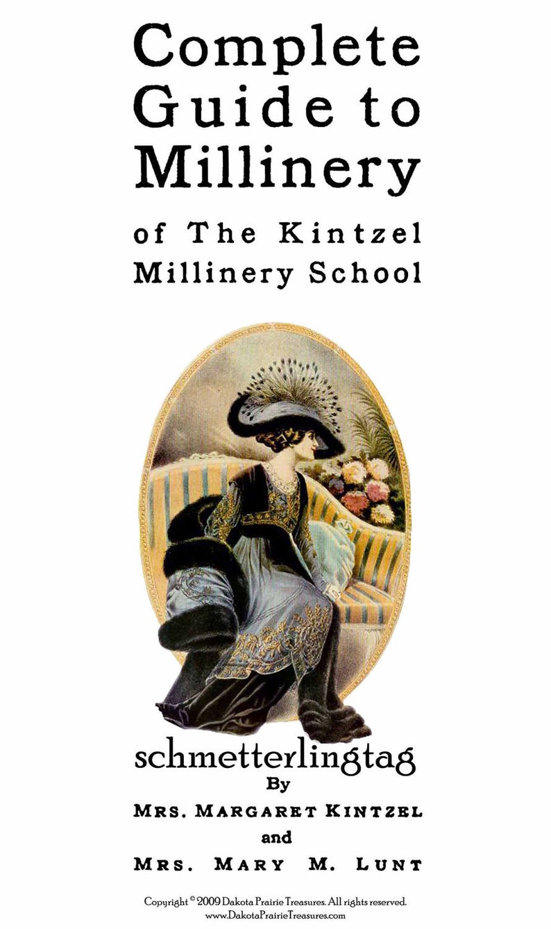 1915 Millinery Book Make Titanic WWI Era Hats Hat Making - Etsy