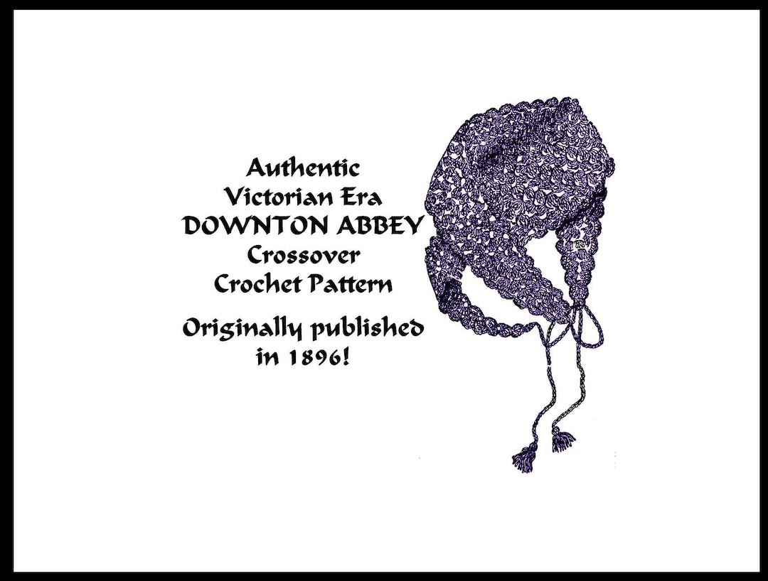 Crossover Sontag Crochet Pattern 1896 DOWNTON ABBEY Victorian - Etsy