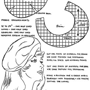Millinery Book Hat Making Make Hippy Era Hats DIY 1962 Milliner Guide ...