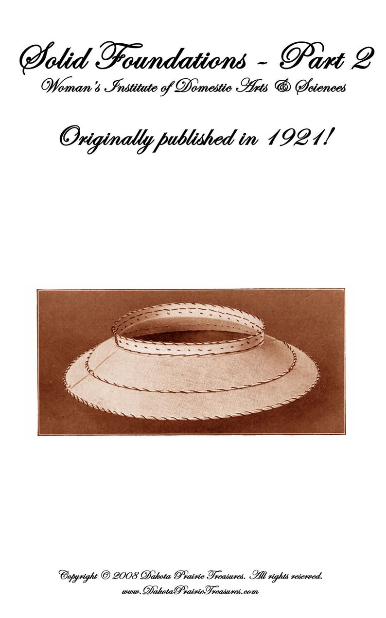 1921 Millinery Book Make Roaring 20s Flapper Hat Frames Foundations Hats DIY Prohibition ...