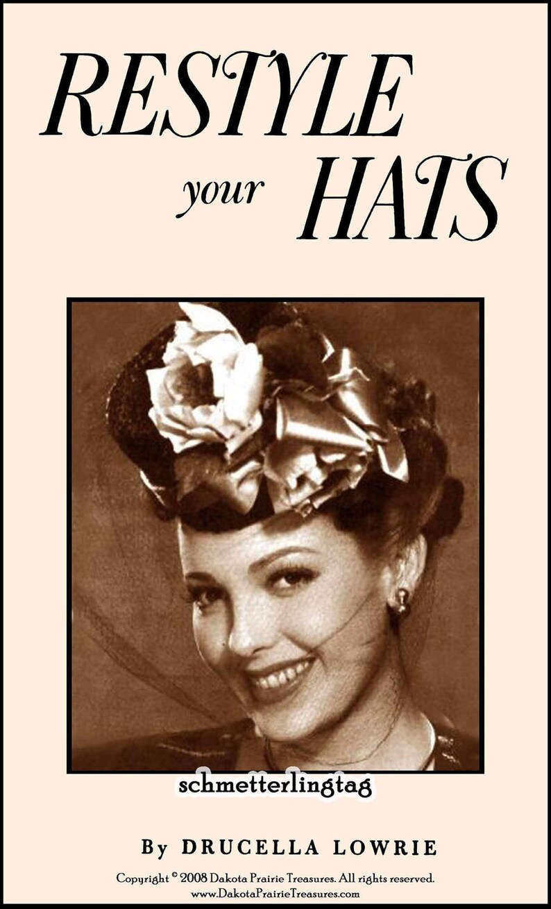 1952 Millinery Book Hat Making Make Hats Restyle Lowrie - Etsy