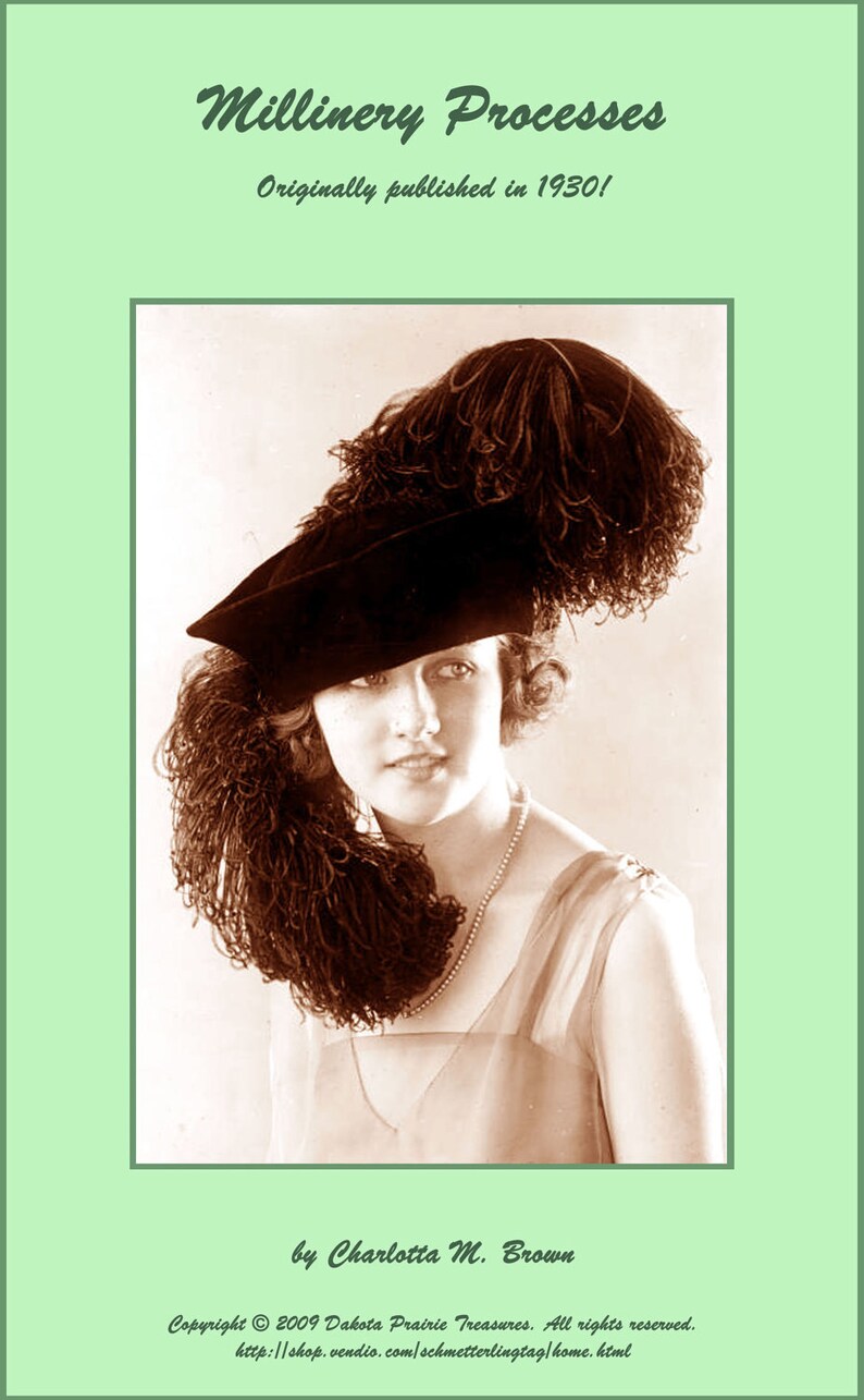 1930 Millinery Book Flapper Hat Making Make Roaring 20s Hats - Etsy