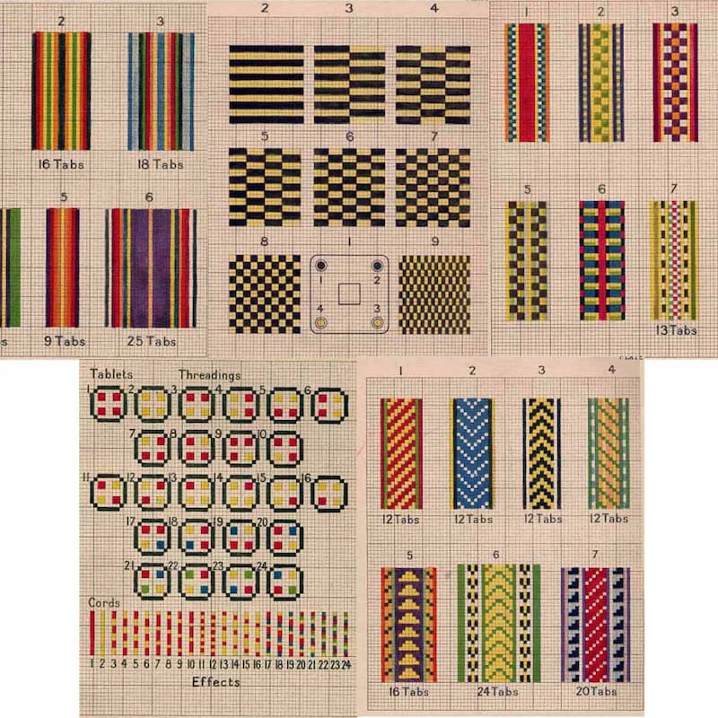 Tablet Weaving Cards - Etsy