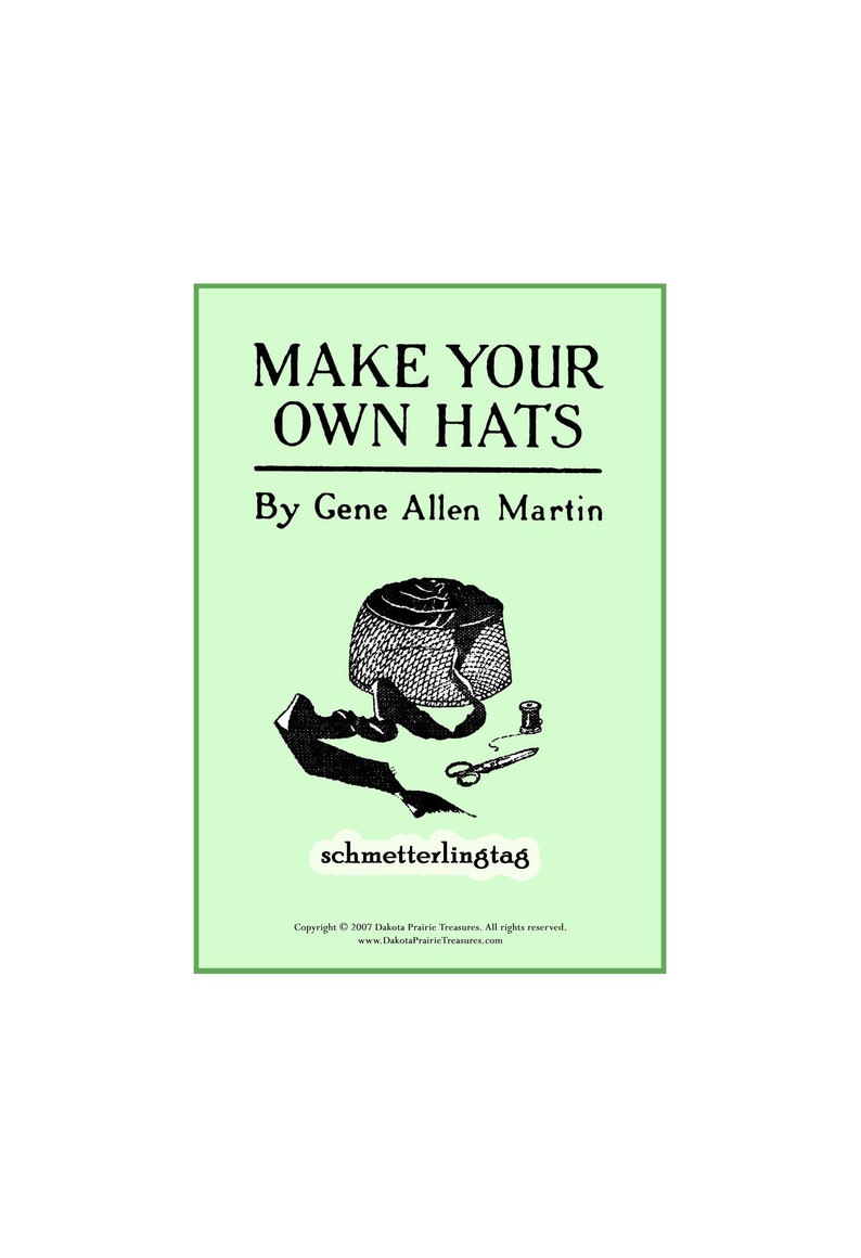 Make Your Own Hats Book MARTIN Milliner Lessons Flapper Prohibition ...