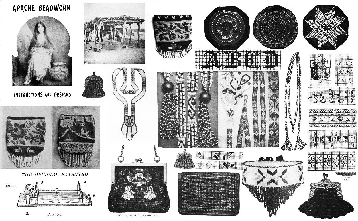 Victorian Gibson Girl Edwardian Apache Bead Loom Beading Patterns Book ...