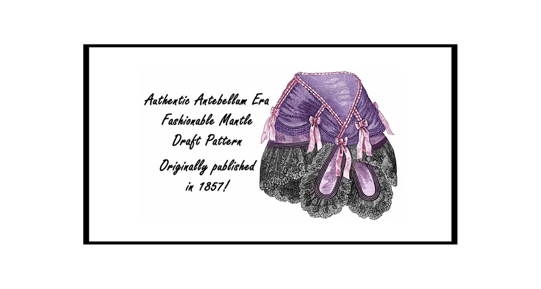 Antebellum Civil War Mantle Pattern 1857 PDF DOWNLOAD Victorian ...