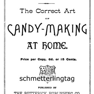 1892 Victorian Correct Art of Candy Making at Home Book DIY Home-made ...