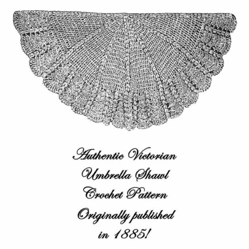 Victorian Shawl Crochet Pattern 1893 Feminine DIY Historical - Etsy