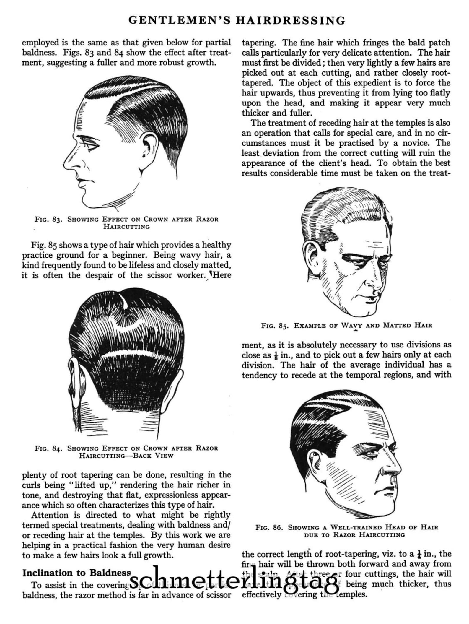 Prohibition Gangster Hairstyle Book 1930s Depression Era Men Children ...