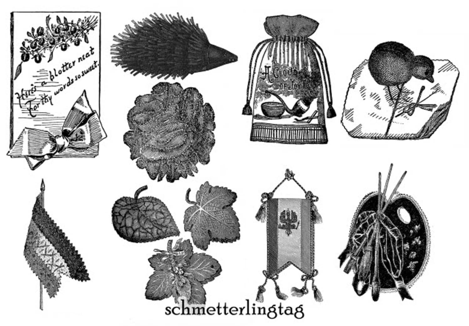 Victorian Pen Wiper Book Instructions Patterns 1889 Penwiper Penwipers ...