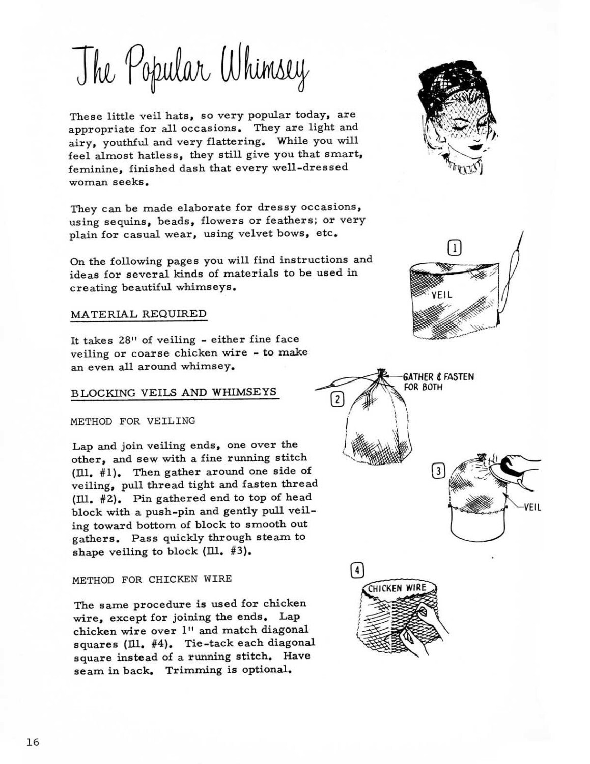 1961 Vintage MILLINERY Book How to Make Hats Carnahan DIY - Etsy