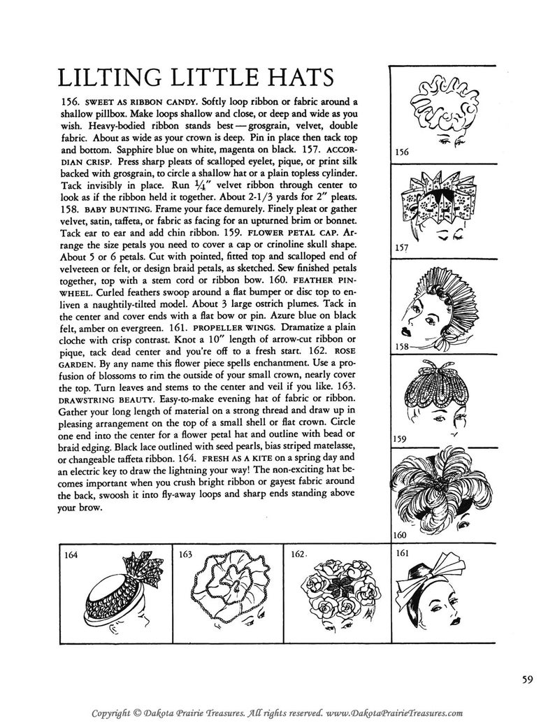 Millinery Book Hat Making Make Retro Hats Trims Mcintire 1940s - Etsy