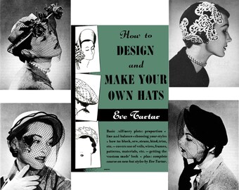 MILLINERY Hat Making Design Make Hats TARTAR Book | Etsy